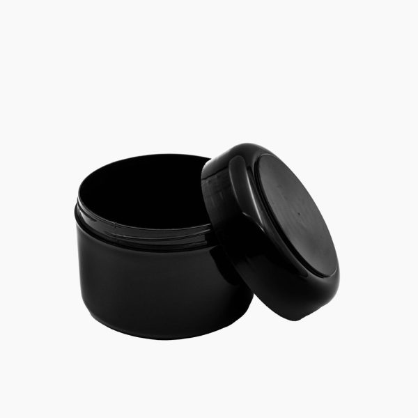 125g Black Euro Jar with Black Lid – Chipo Packaging