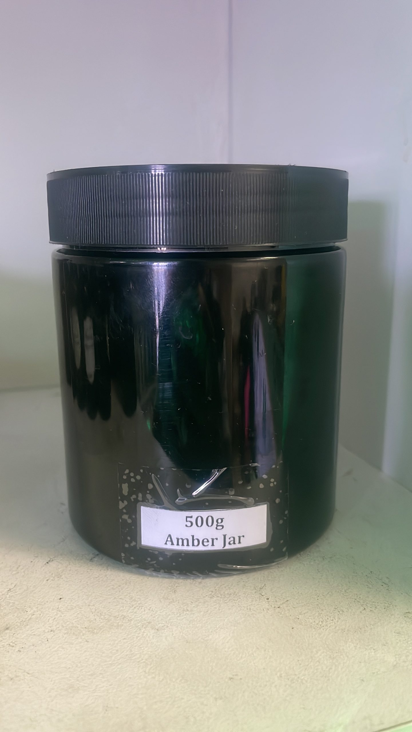 500g Amber Jar with black Lid – Chipo Packaging